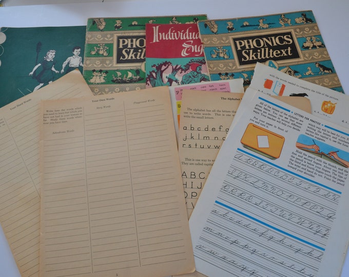 Vintage Back to School Children Learning Educational Elementary School ...