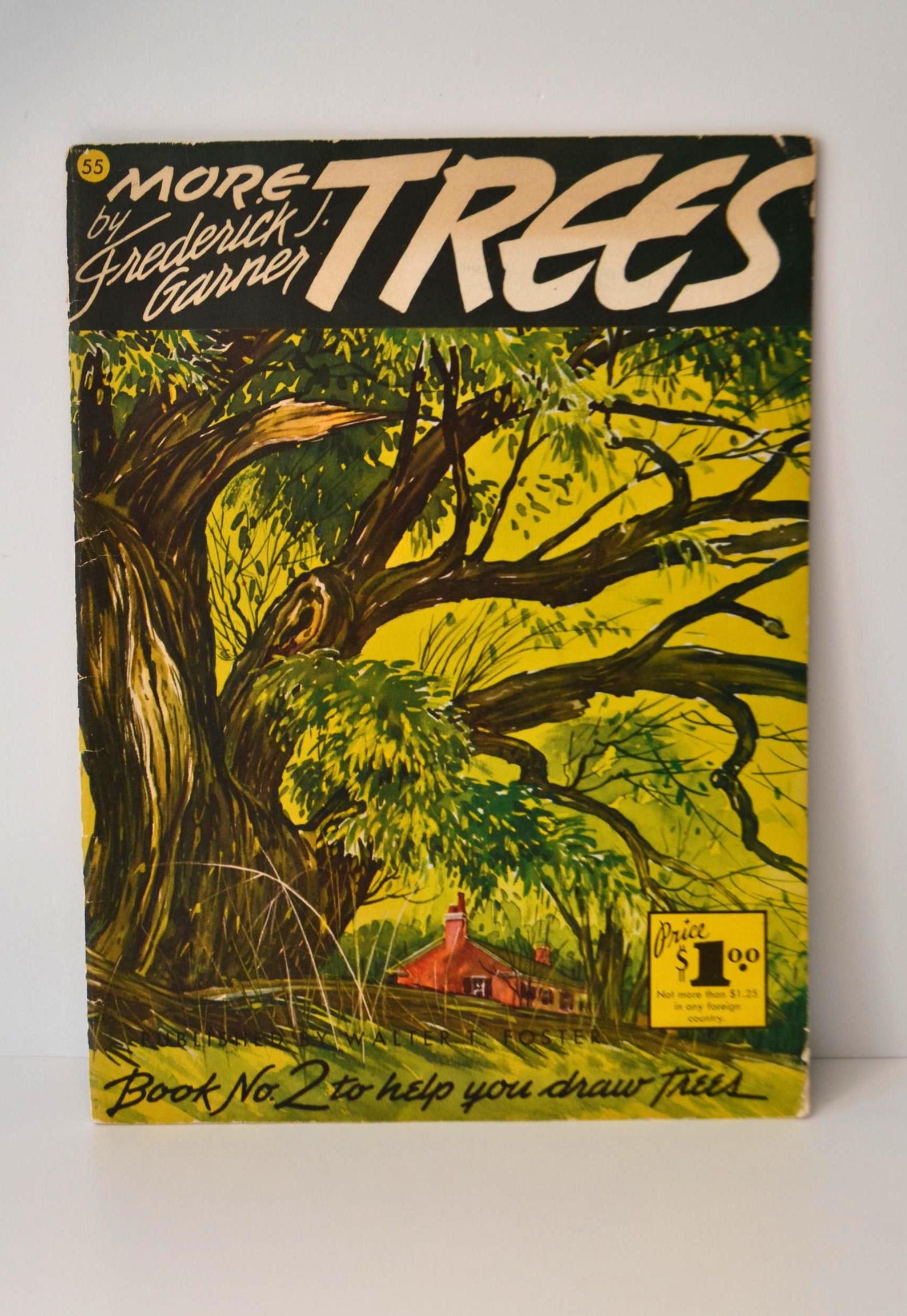 Vintage More Trees How to Draw Trees Book by Frederick Garner - Etsy