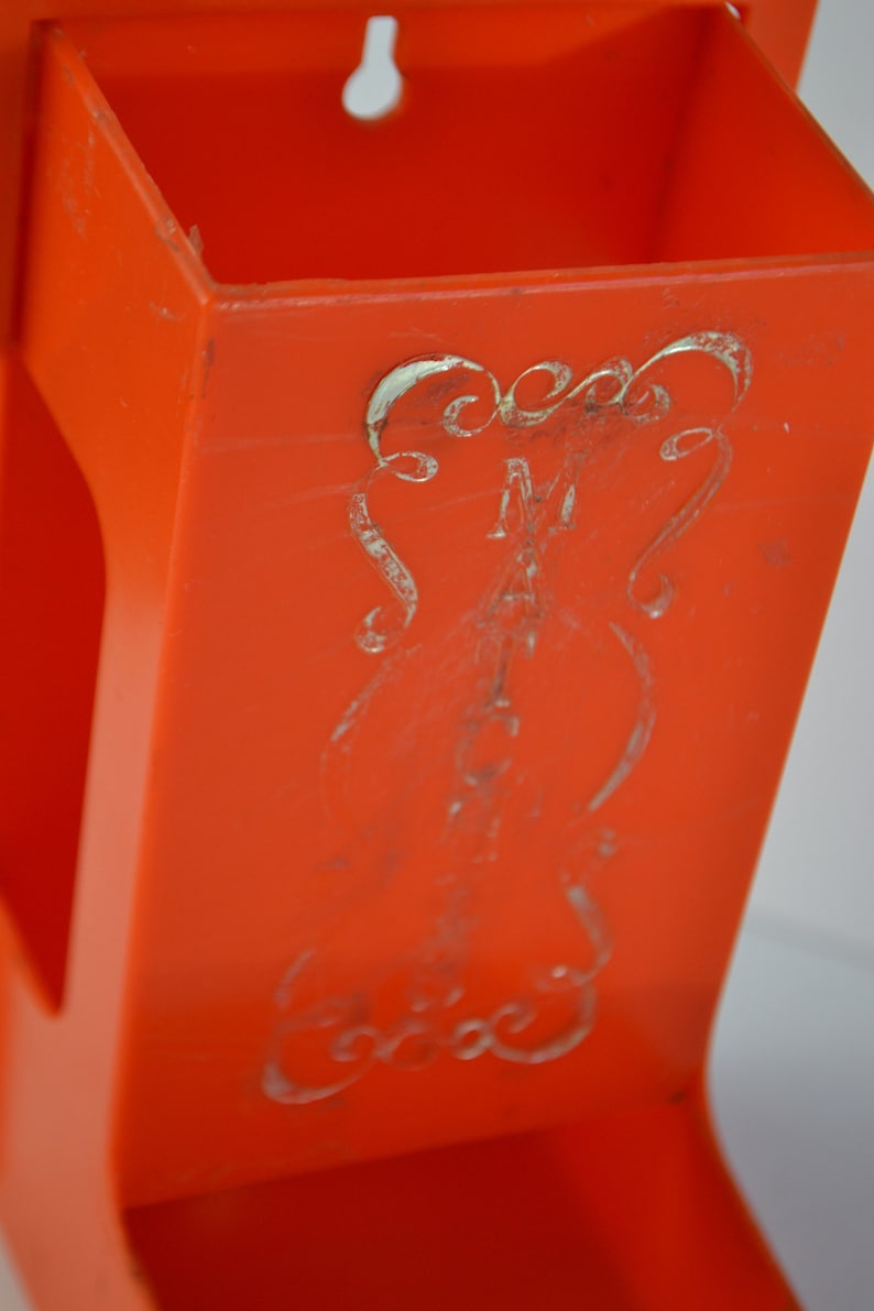 Vintage Orange Plastic Wall Storage Matchbox Matches | Etsy