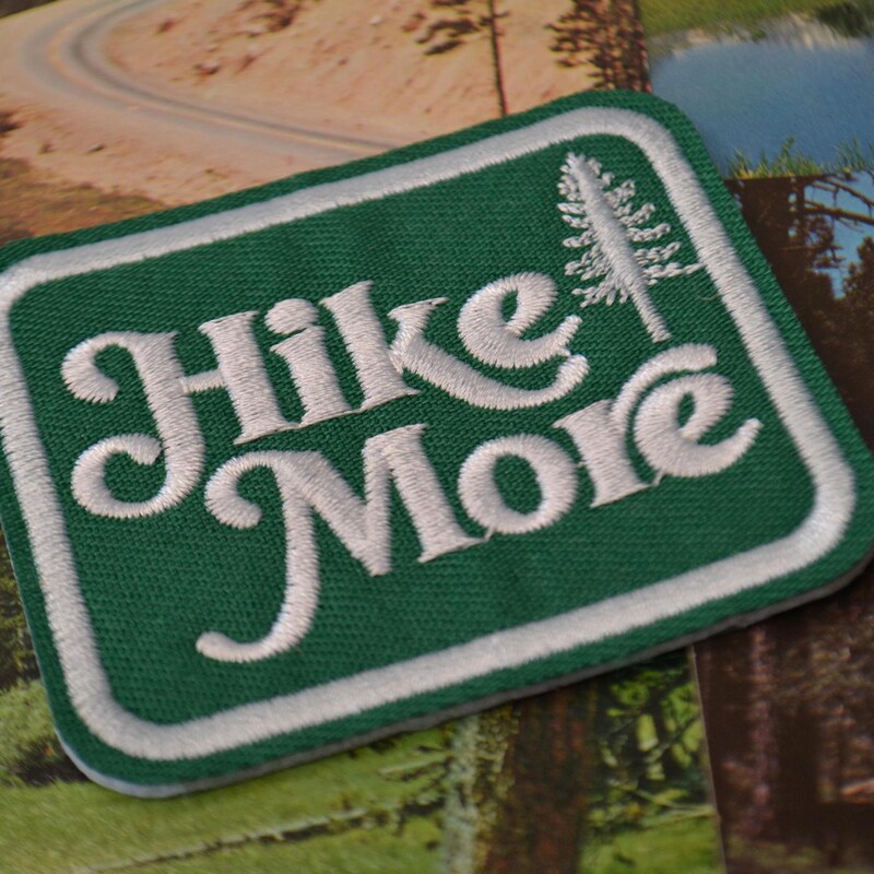 Embroidered Patch Hiking Adventure - Etsy