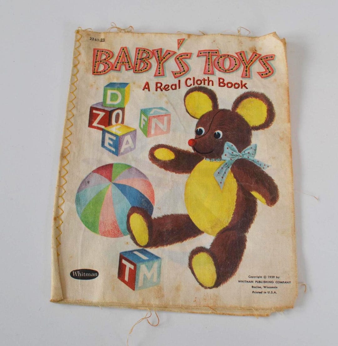 Vintage 1959 Whitman Childrens Kids Baby's Toys Real Cloth Book - Etsy