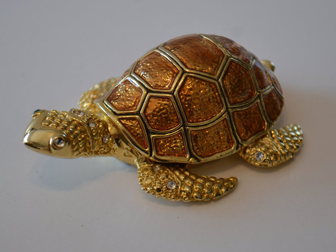 Elgin Gold Miniature Turtle Clock - Etsy