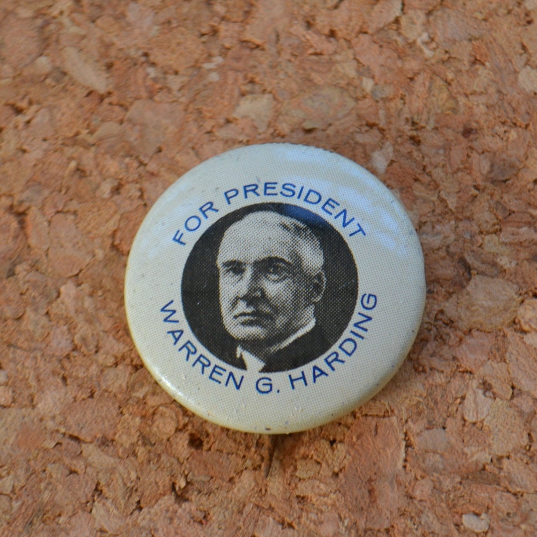 Vintage Warren Harding 1920 Presidential Candidate Campaign Vote Voting ...