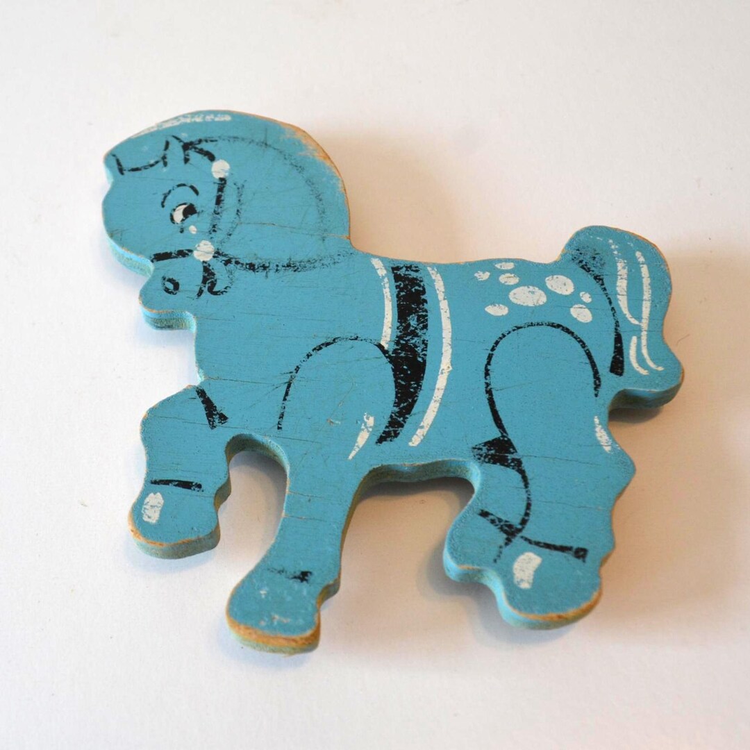Vintage Wood Large Horse Pony Animal Refrigerator Magnet - Etsy