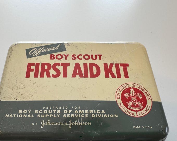 Vintage Official Boy Scout First Aid Medical Small Travel Kit - Etsy