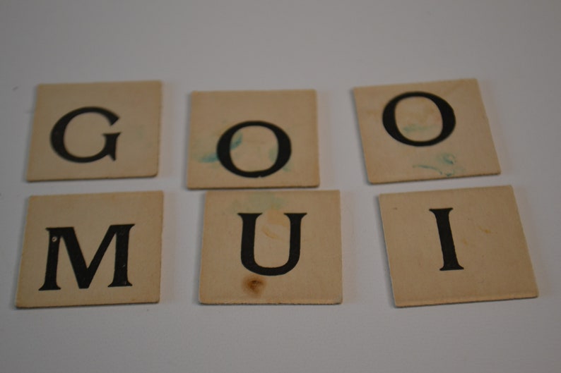 Vintage Cardstock Game Letter Squares Assorted Lot of 350 - Etsy