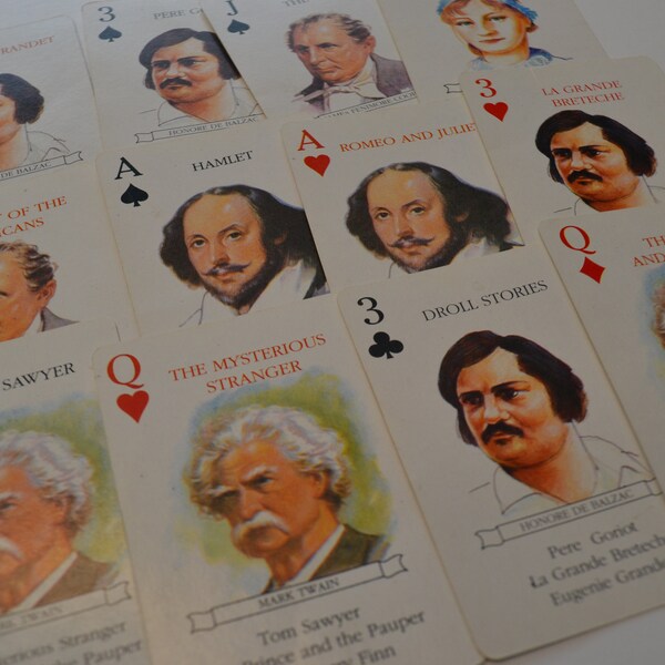 Authors Card Game - Etsy