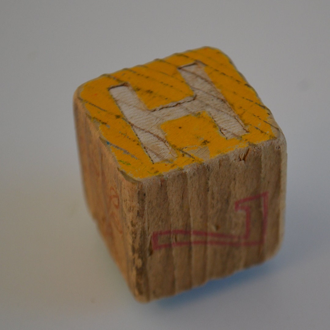 Vintage Yellow White Block Letter Initial Refrigerator Magnet - Etsy