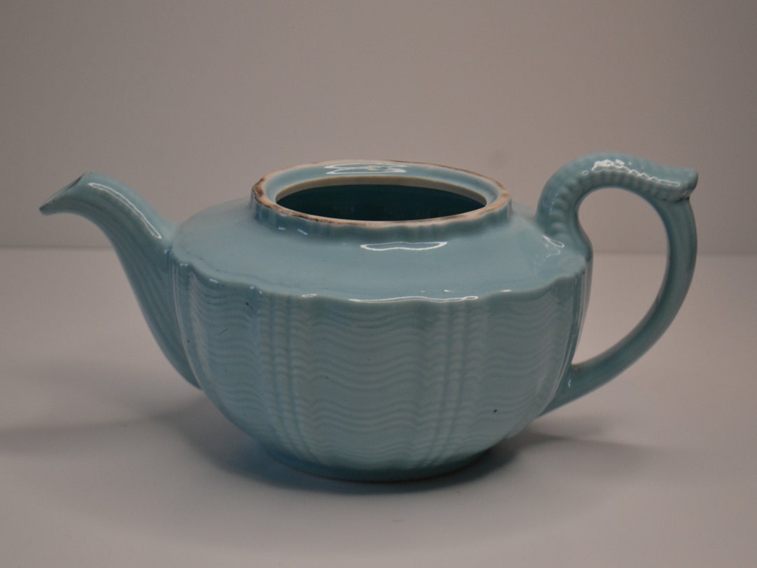 Vintage Light Blue Hall Ceramic Kitchen Teapot Tea Pot With No Lid - Etsy