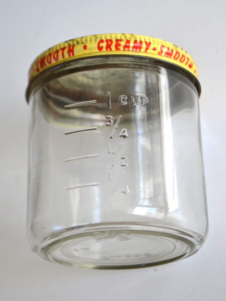 Vintage Jif Peanut Butter Glass Container Jar - Etsy