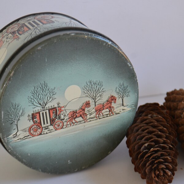 Round Vintage Tin - Etsy