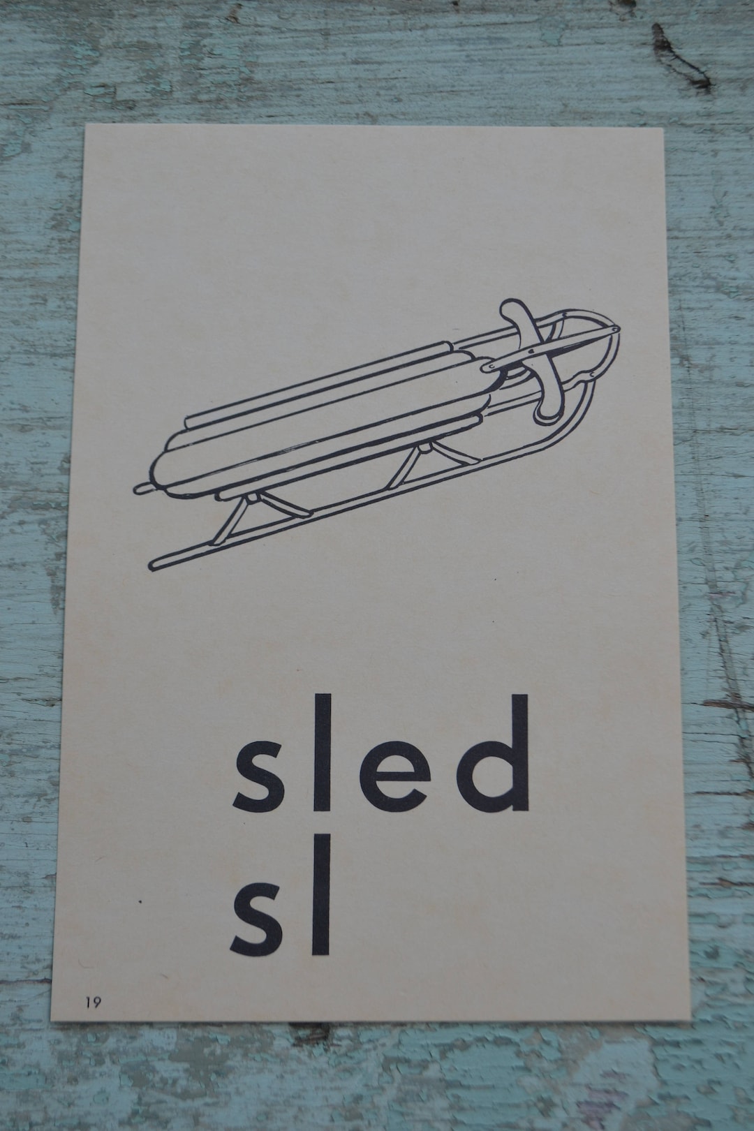 Vintage Ephemera Picture Flash Card Flashcard Image Scrapbooking Large ...