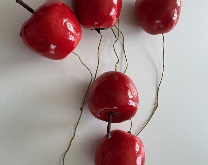 Vintage Red Apples Floral Craft Picks Lot of 5 - Etsy