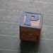 Vintage Blue Wood Block Letter Initial Refrigerator Magnet P - Etsy