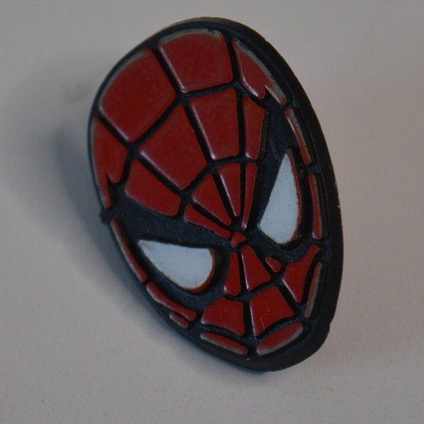 Spiderman Button Pin - Etsy