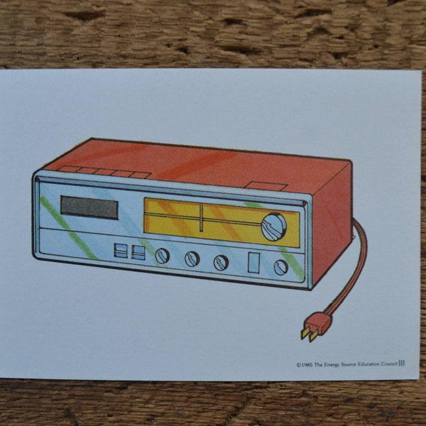 Radio Flash Card - Etsy