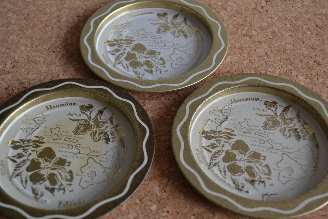 Vintage Retro Midcentury Kitschy Bar Drinkware Black Metal Travel ...