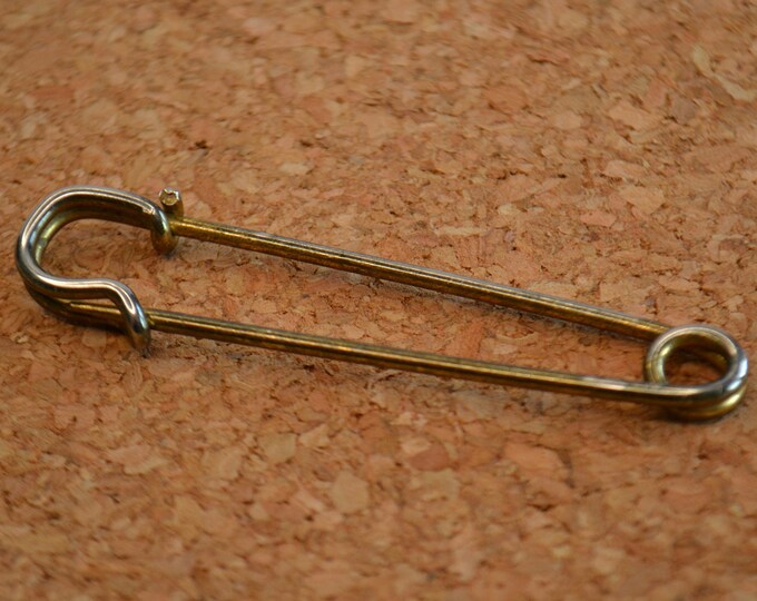 Vintage Large Silver Laundry Locker Safety Pin - Etsy