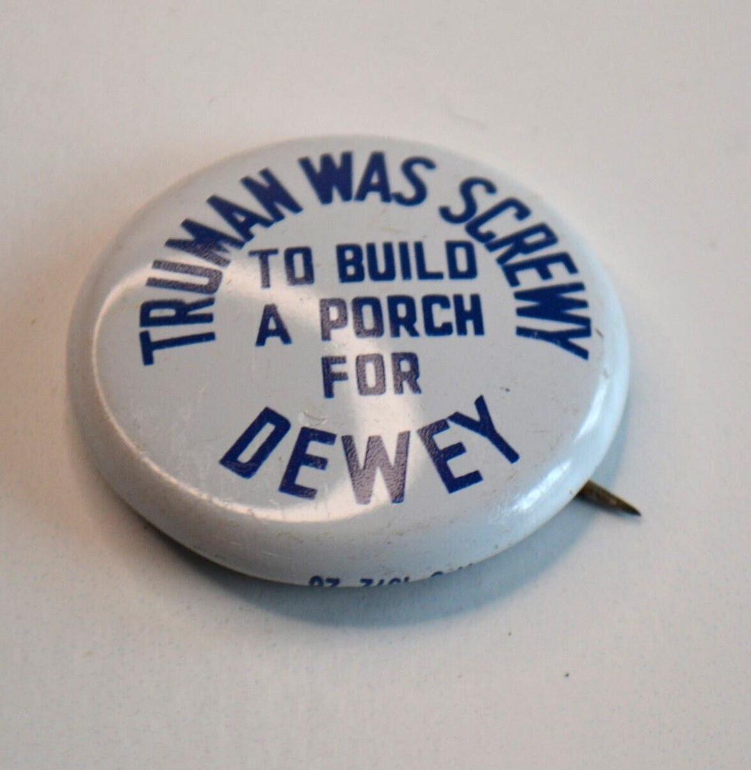 Vintage Dewey Bricker 1948 Presidential Candidate Campaign Vote Voting ...