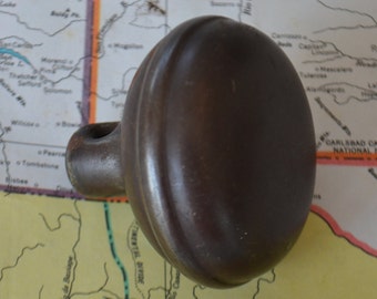 Antique Brass Gold Copper Ornate Door Knob Vintage Salvaged Doorknob ...