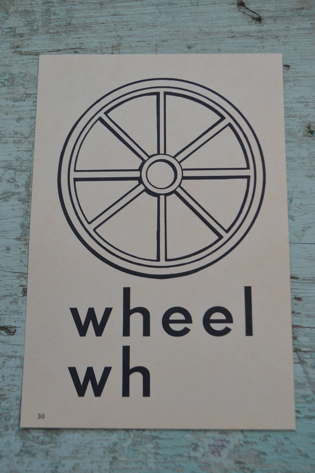 Vintage Scrapbooking Ephemera Flash Card Flashcard Picture Wheel - Etsy