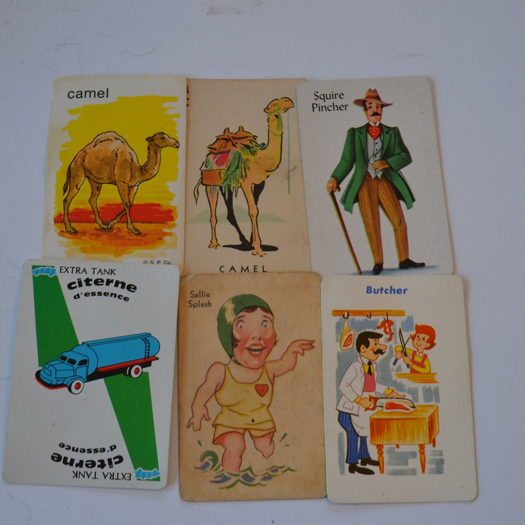 Vintage Flashcards Flash Cards Childrens Kids Game Cards Lot of 6 - Etsy