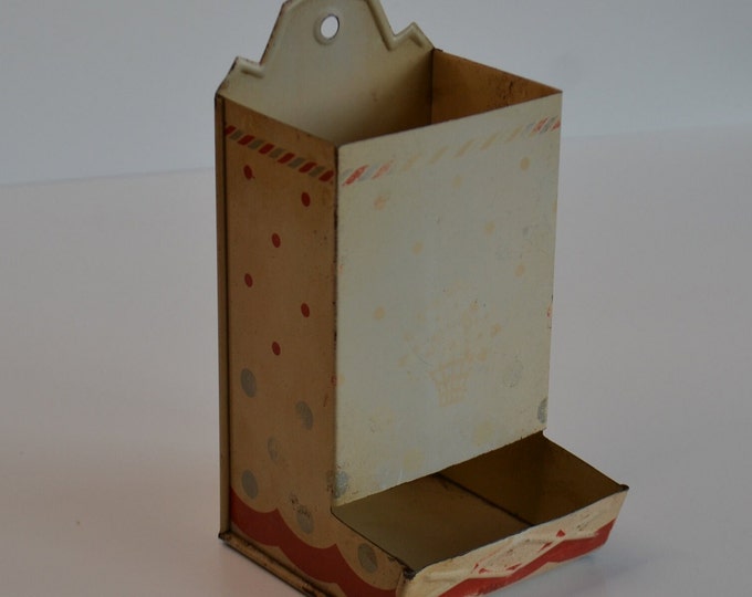 Vintage Metal Wall Storage Matchbox Matches Matchstick Holder - Etsy
