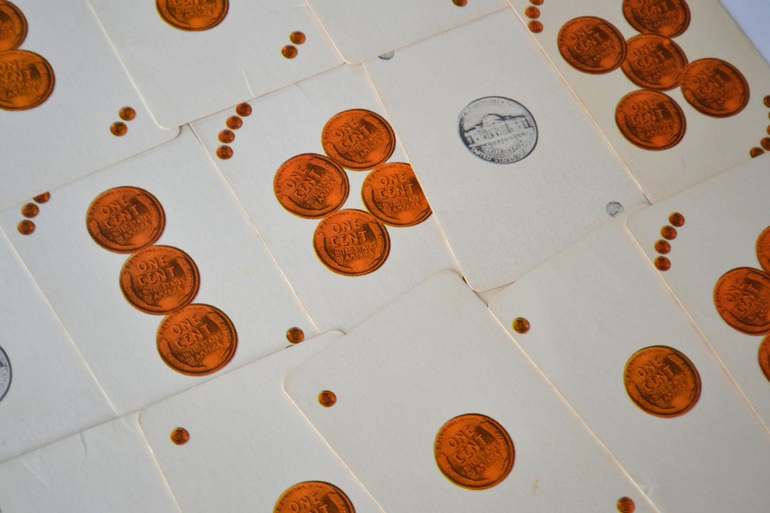 Vintage Educard Change Coins Money Lot of 16 Playing Cards Ephemera - Etsy