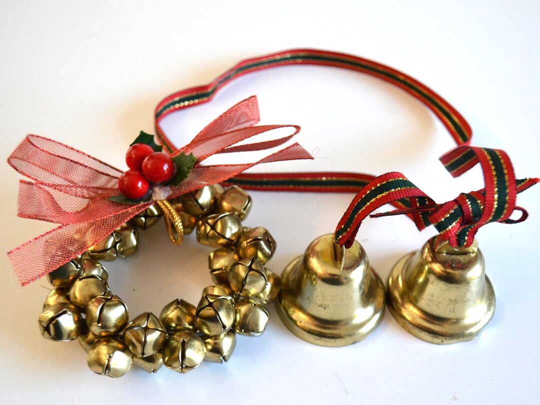 Vintage Christmas Holiday Jingle Bells Tree Ornament Decorative Bells ...