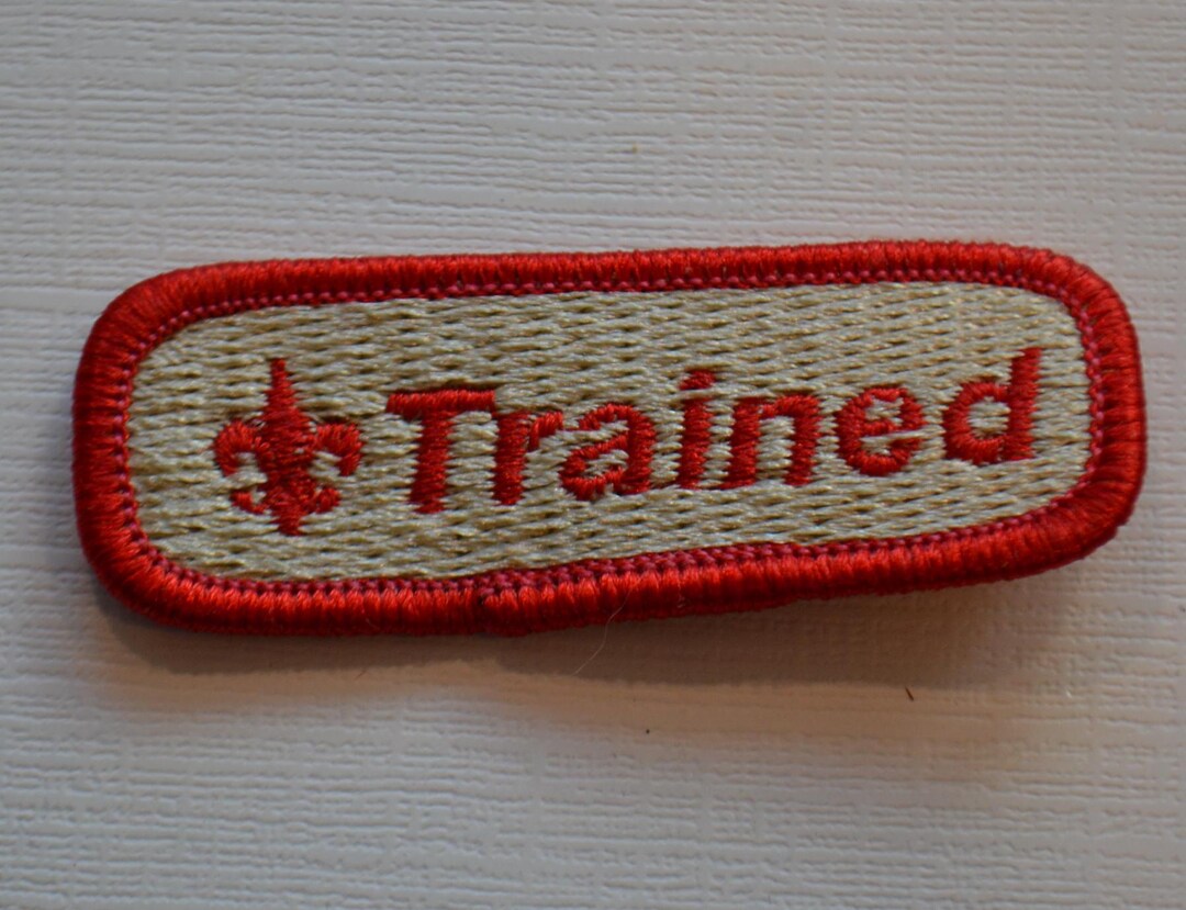 Reclaimed Vintage Trained Badge Patch - Etsy