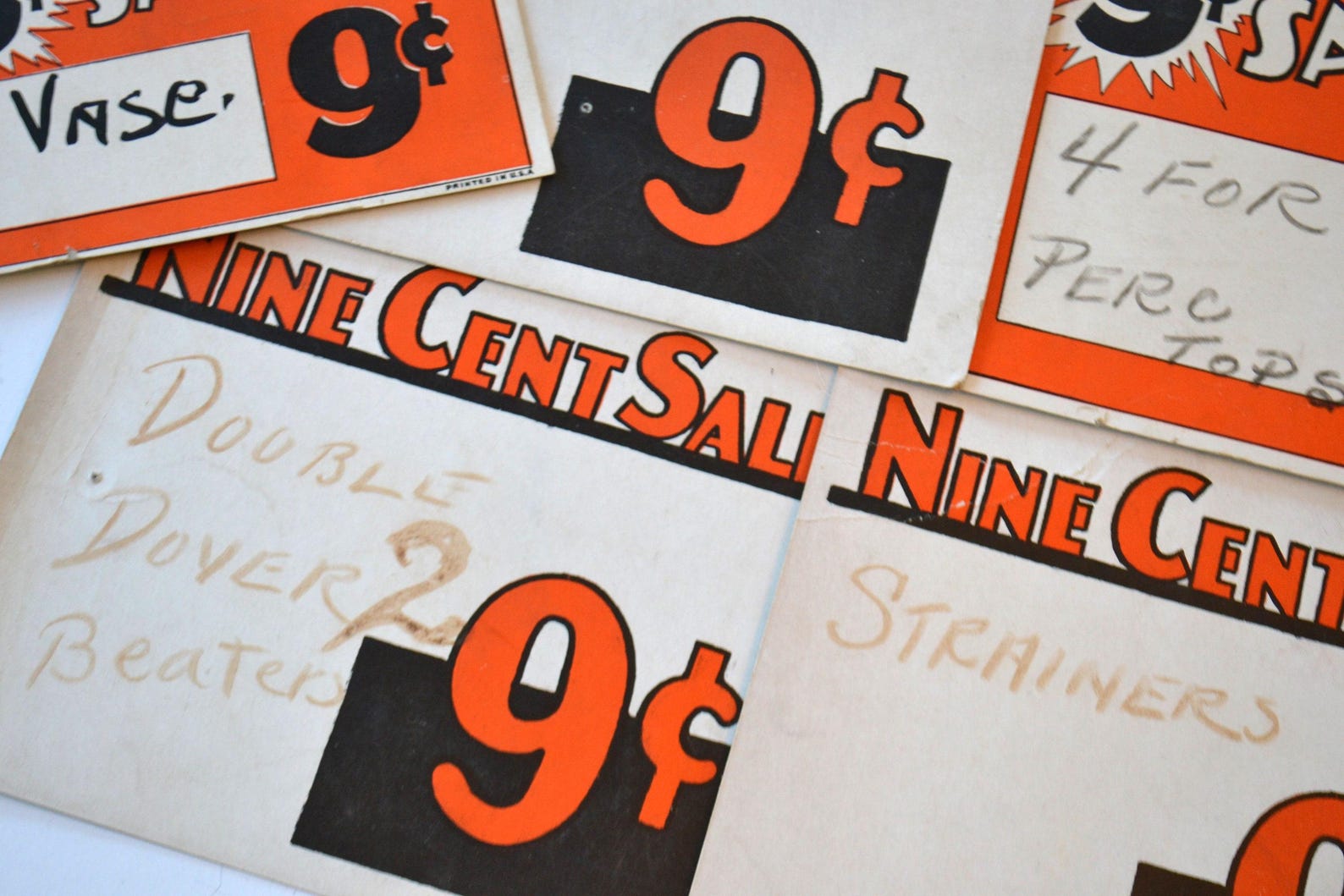 Vintage Retail Store Price Tags Cards Assorted Lot of 5 - Etsy