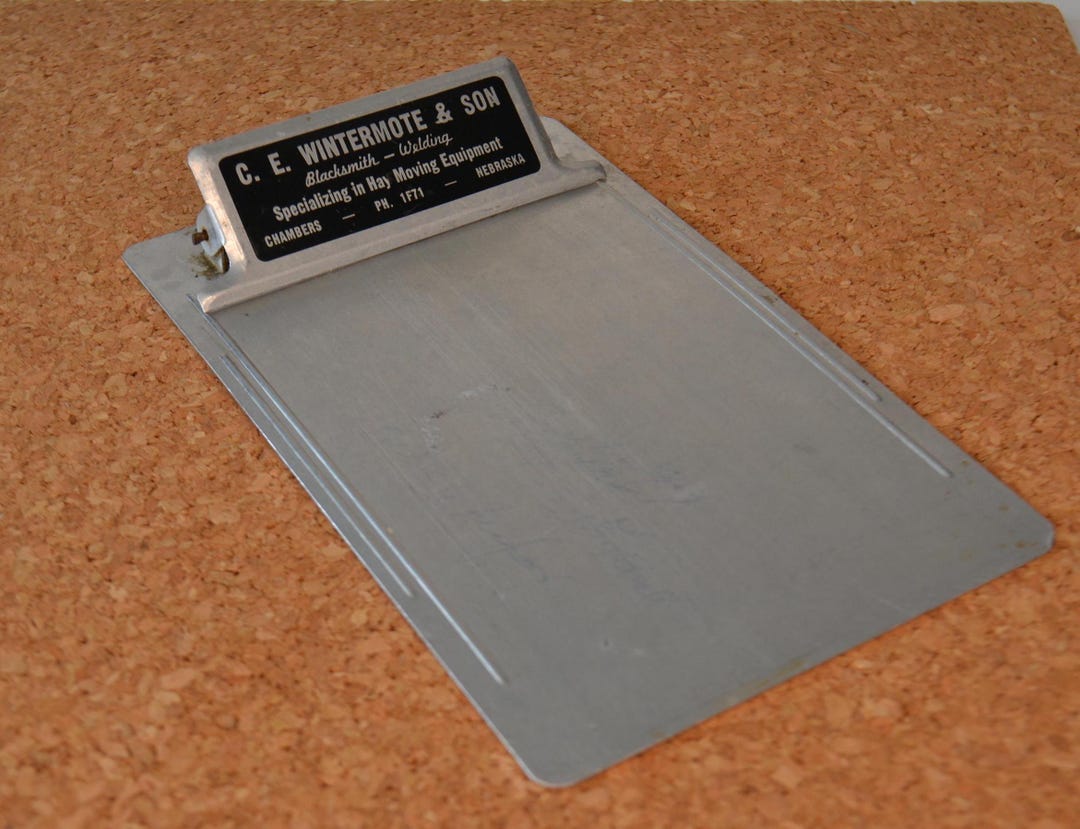 Vintage Office School Education Small Metal Clipboard Clip Board - Etsy