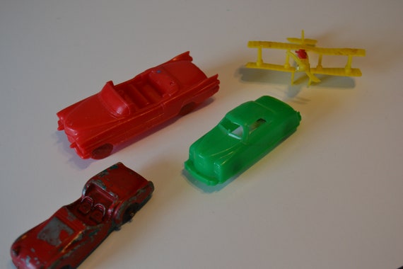 Vintage Plastic Metal Childrens Kids Pretend Play Cars Airplane Toys Assorted Lot of 4 Etsy UK