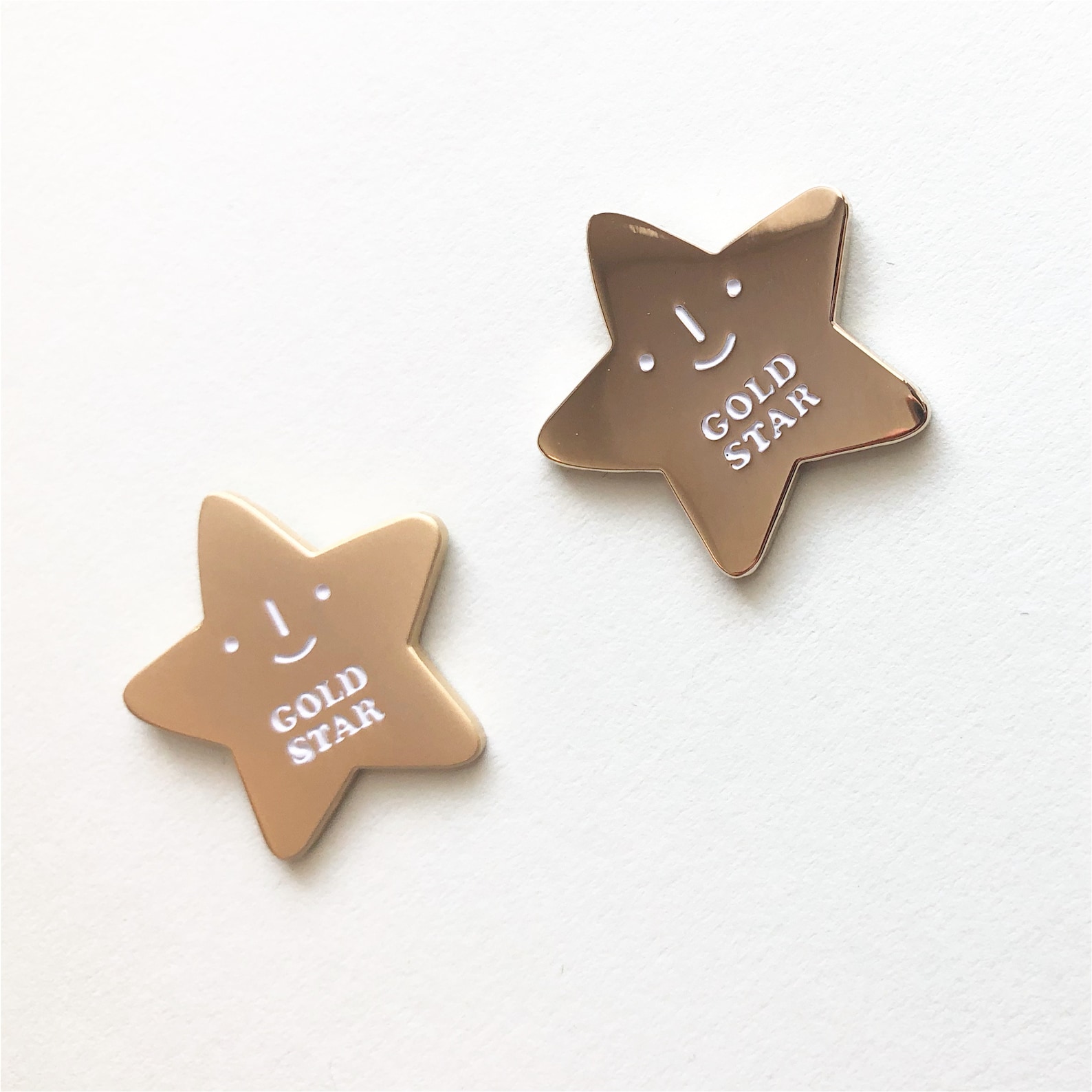 NEW matte And/or Shiny Gold Star Enamel / Lapel Pin - Etsy
