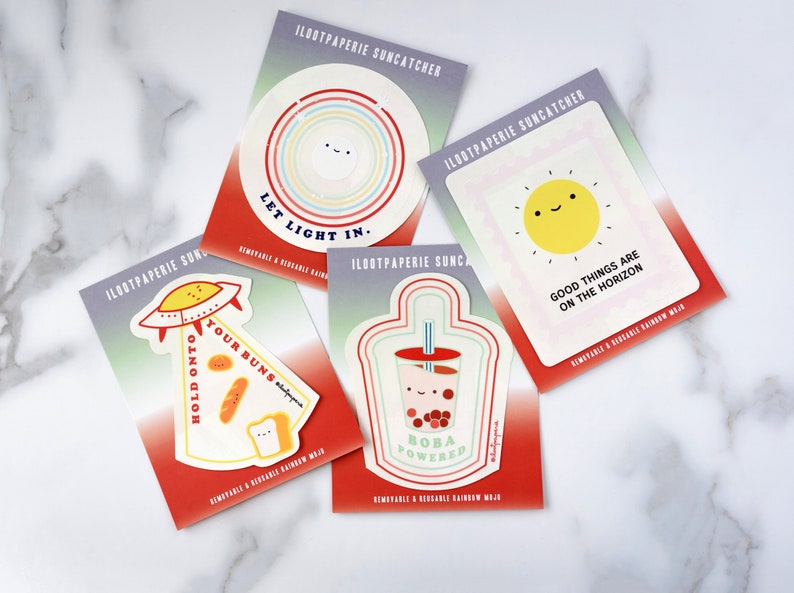 Hold Onto Your Buns Suncatcher Sticker Rainbow Maker Window - Etsy