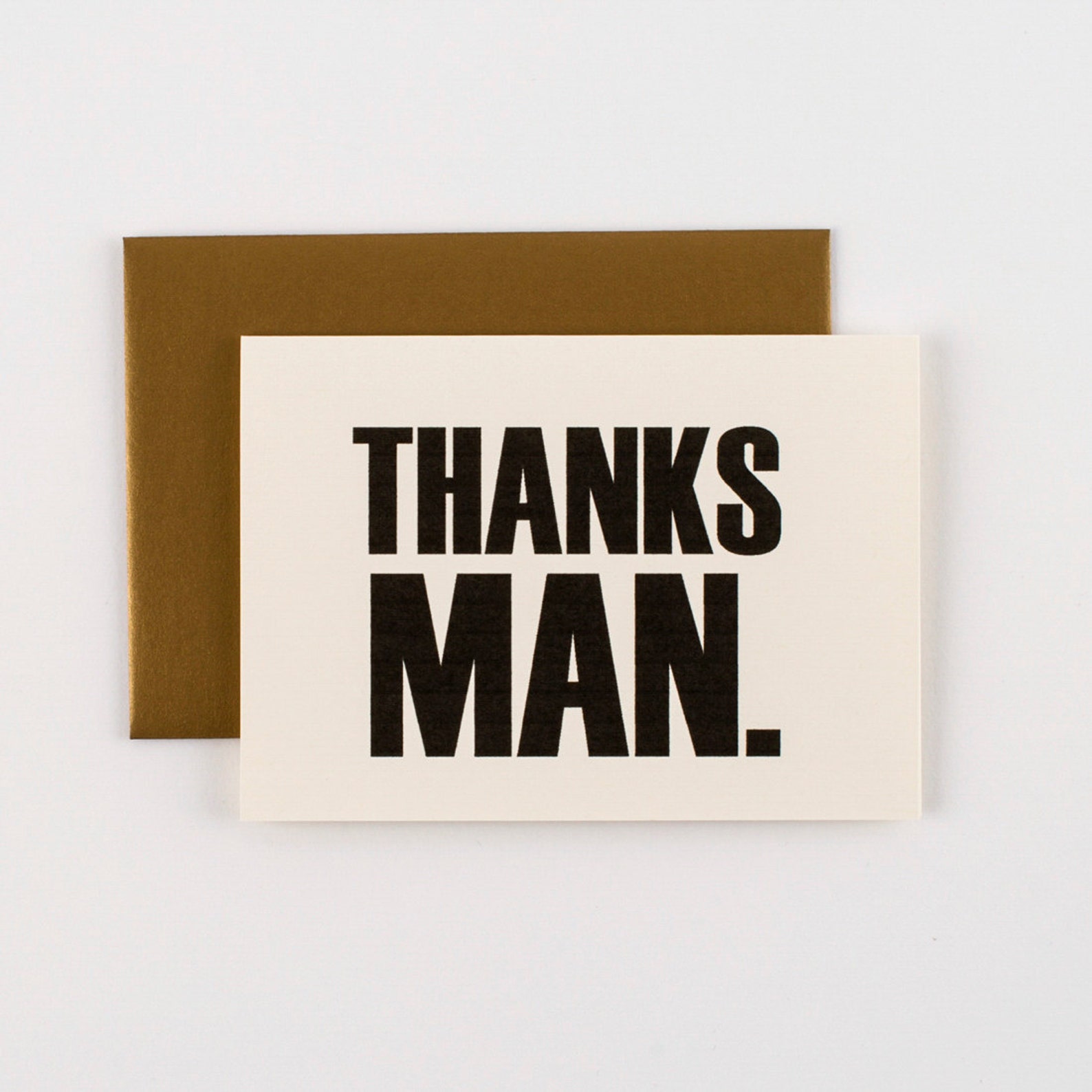 THANKS MAN Thank You Greeting Card - Etsy