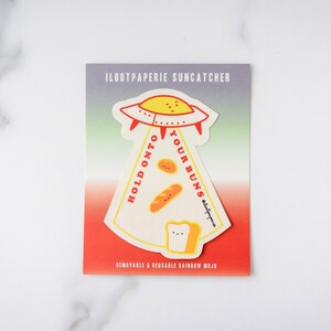 Hold Onto Your Buns! Suncatcher Sticker Rainbow Maker Window Decal - Etsy