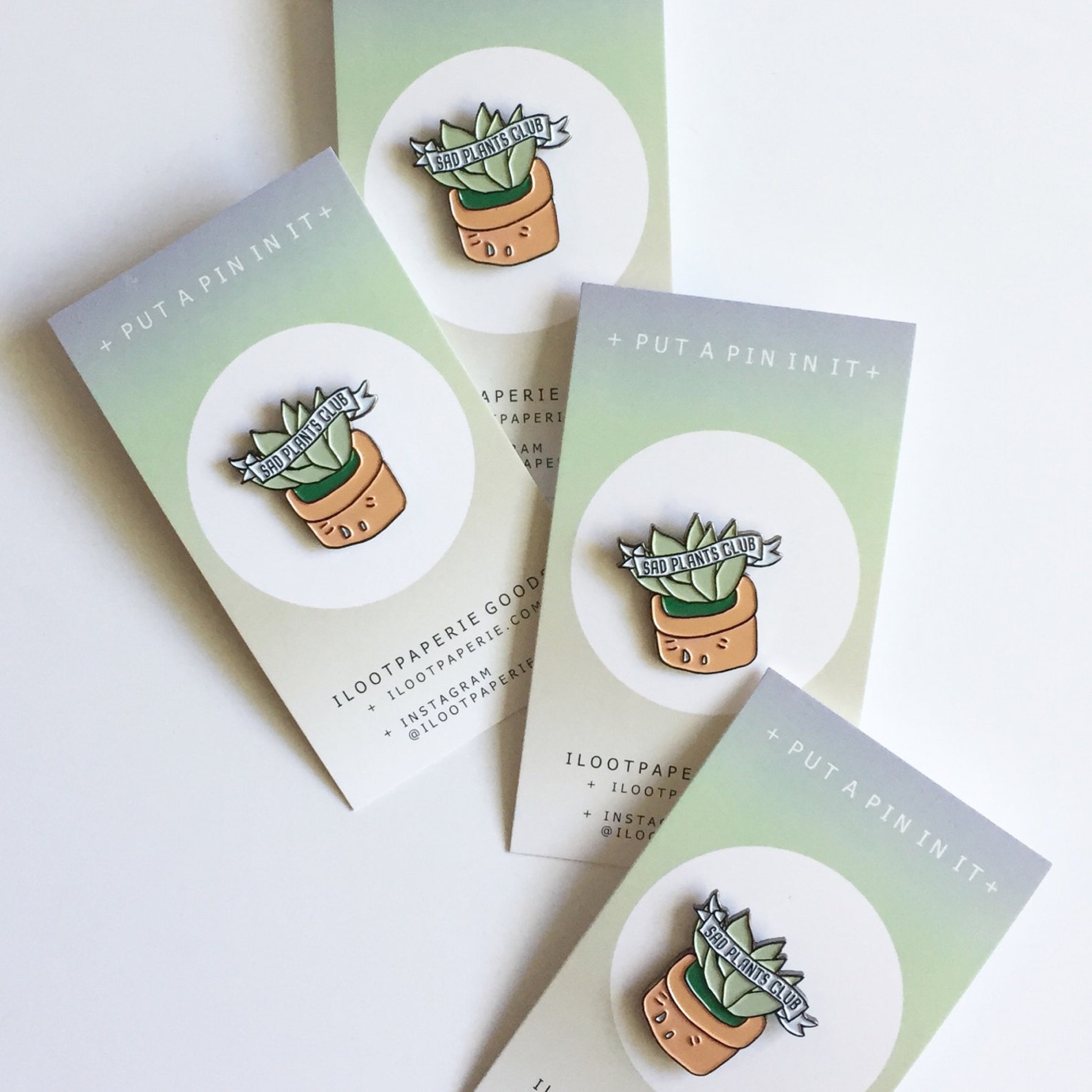 Sad Plants Club Enamel / Lapel Pin - Etsy