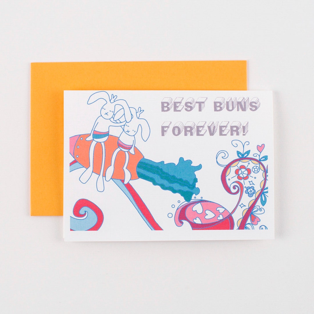 Best Buns Forever BFF Easter Friendship Greeting Card - Etsy