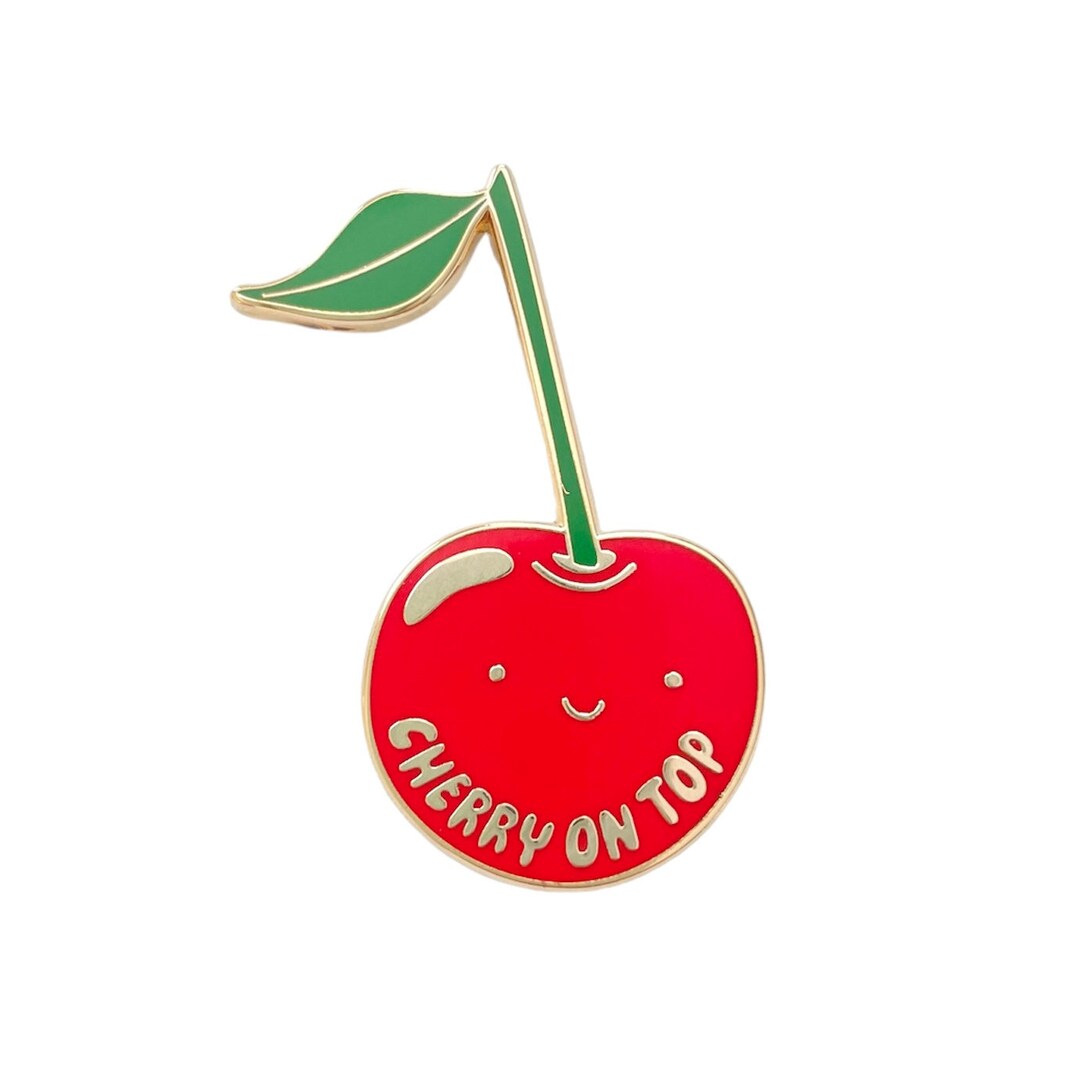 NEW! Cherry on Top Hard Enamel / Lapel Pin - Etsy