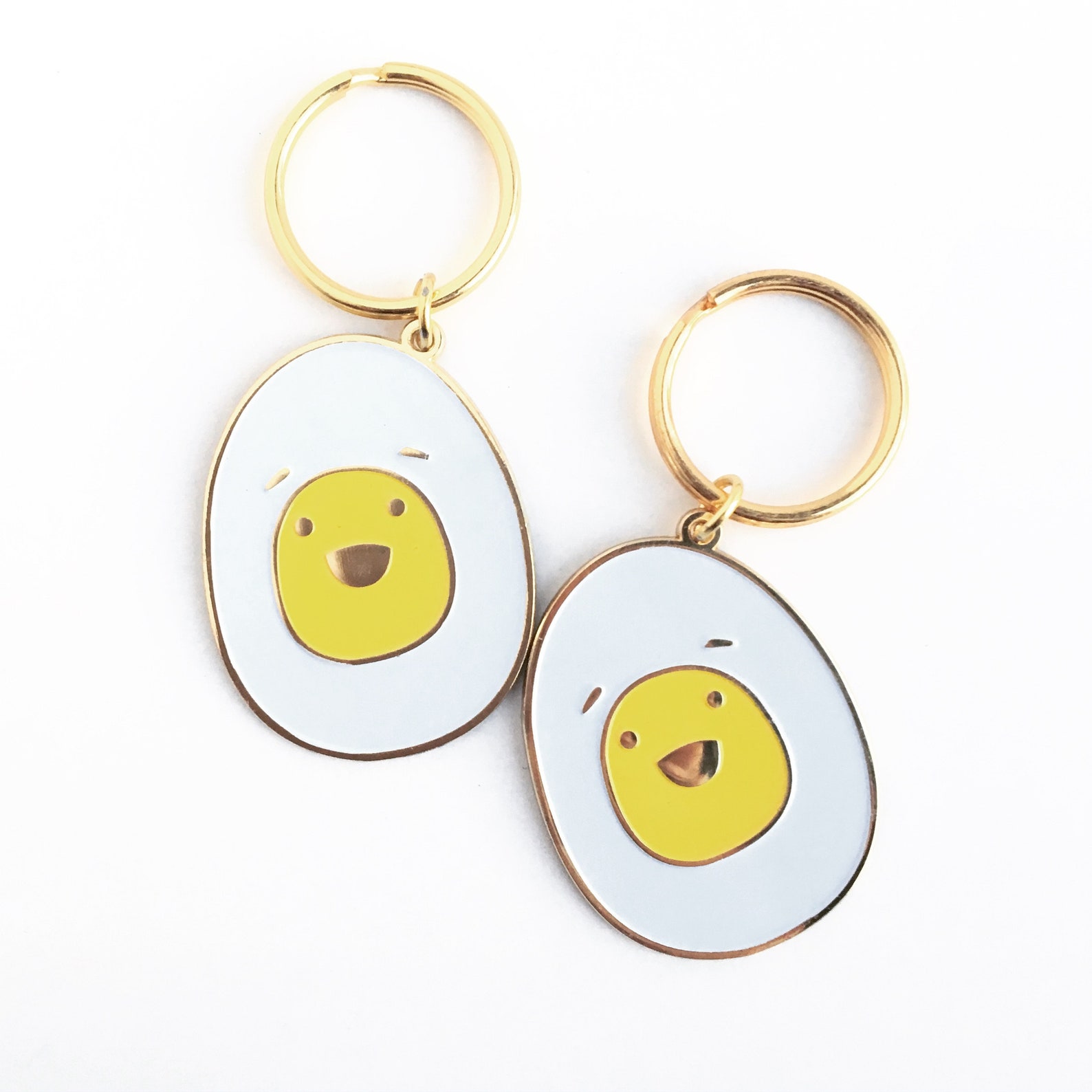 NEW! Hard Boiled Egg Soft Enamel Keychain - Etsy