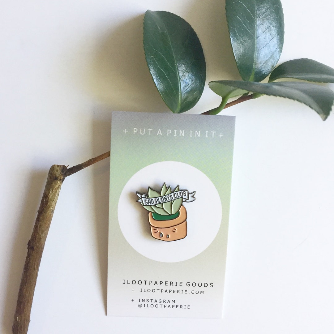 Sad Plants Club Enamel / Lapel Pin - Etsy