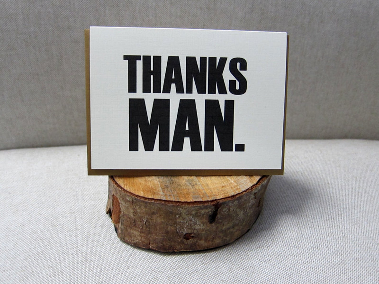 THANKS MAN Thank You Greeting Card - Etsy