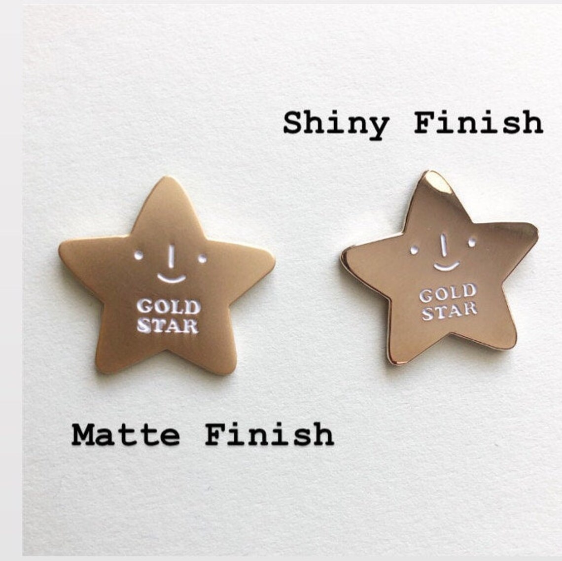 NEW matte And/or Shiny Gold Star Enamel / Lapel Pin - Etsy