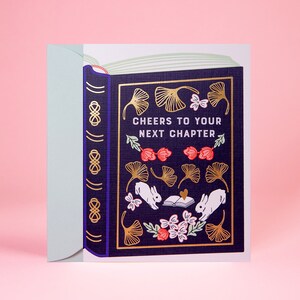Next Chapter Book Congratulations Gold Foil Greeting Card - Etsy