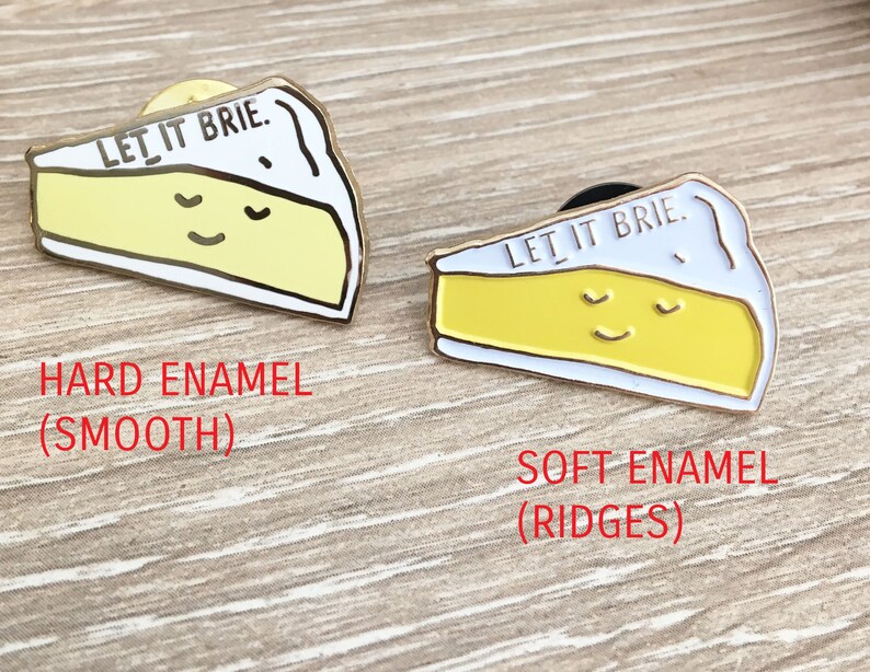 NOW AVAIL** Let It Brie Cheese Enamel / Lapel Pin - Etsy