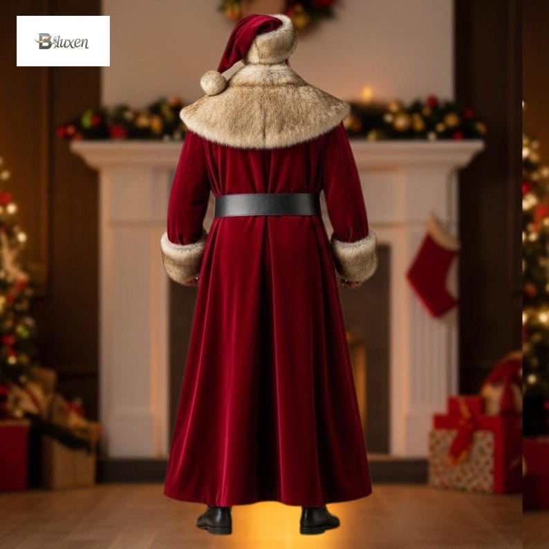 Deluxe Santa Claus Suit for Holiday Events - Etsy