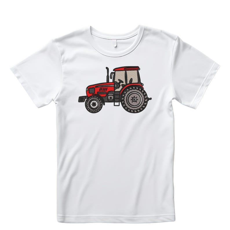 Tractor Embroidery Design for Machine Embroidery Digital File | PES DST ...