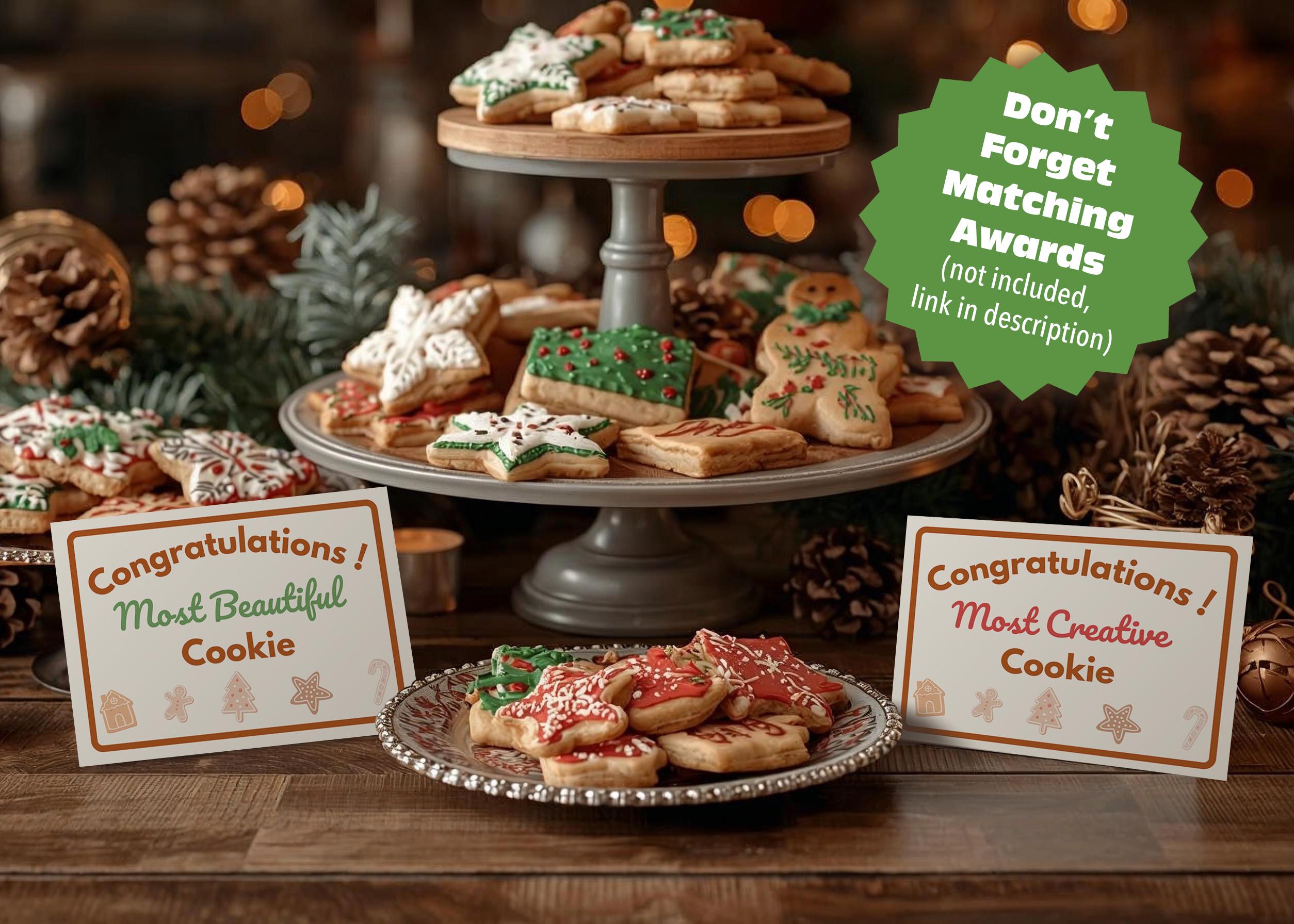 Editable Cookie Exchange Voting Sign Printable Cookie Swap Ballot Box ...
