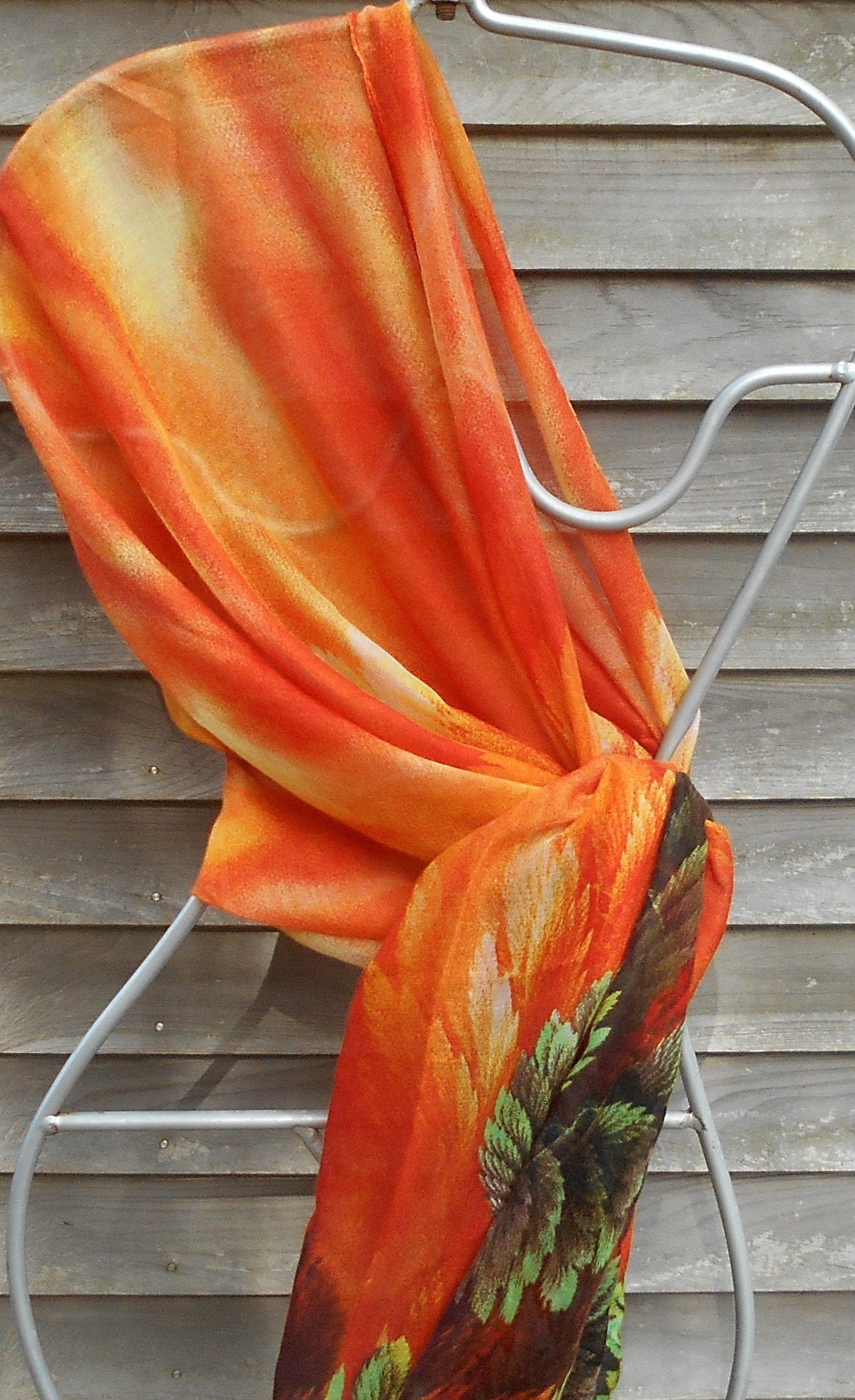Festival Scarf Rainbow Scarf Orange Green And BrownScarf Face Cover